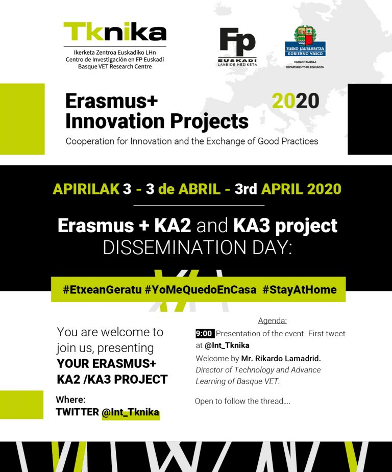 Basque Country’s VET Erasmus+ KA2 Projects online dissemination day ...