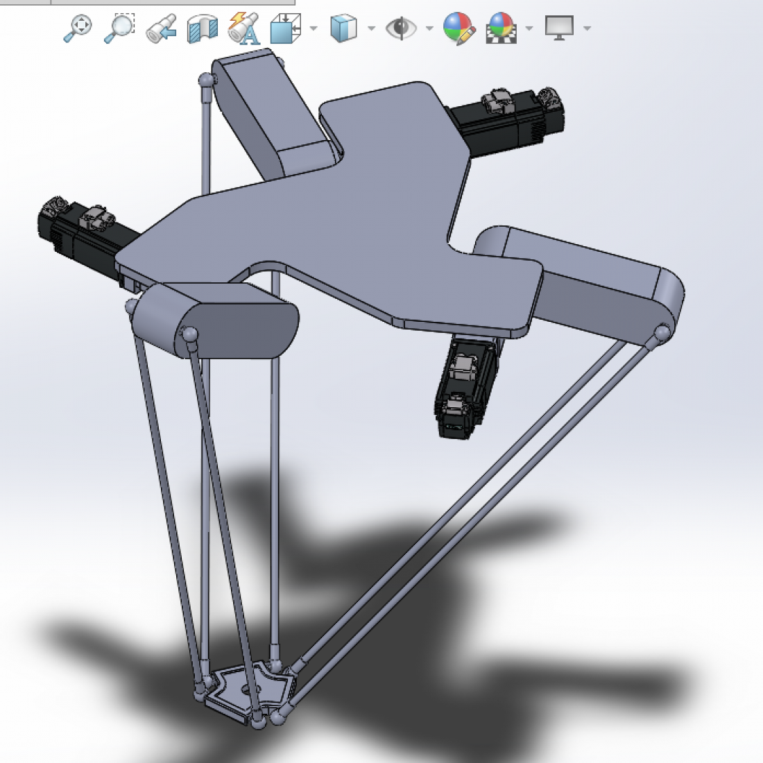 Fabricar un robot Delta (araña) con S1500T PLC y servomotores S210 – Tknika