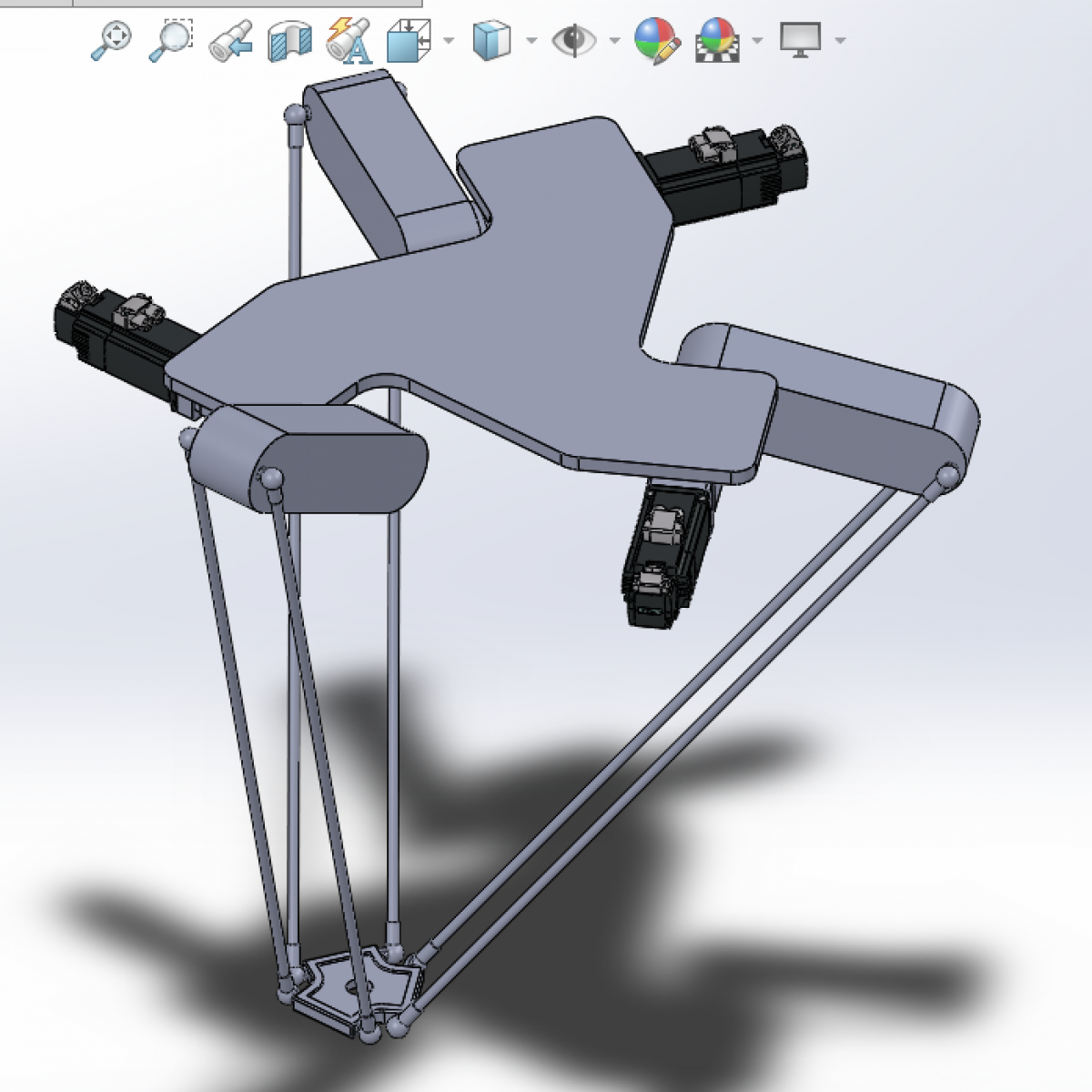 Fabricar un robot Delta (araña) con S1500T PLC y servomotores S210 – Tknika